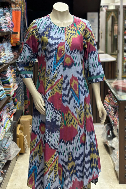 Buy Authentic Ikat Fabric Outfits for Women - Vishnu Khan Market